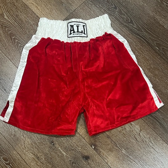 Shorts | Title Muhammad Ali Out Of Louisville Ky Red Boxing Shorts With ...